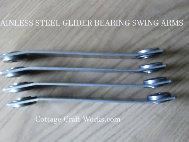 Stainless Steel Glider Bearing Swing Arm Brackets - Woodworking Kits